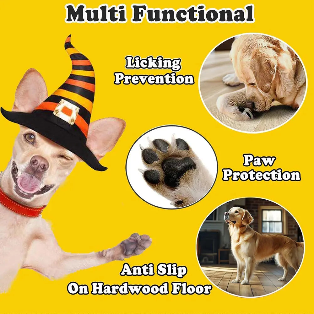 4-Pack Double-Sided Anti-Slip Dog Socks – Paw Protection & Floor Safet ...